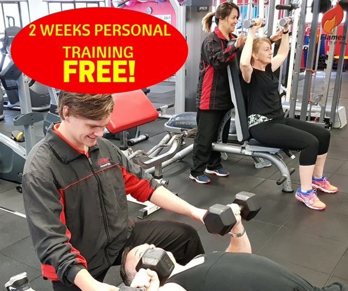 2 WEEKS PERSONAL TRAINING FREE | Flames Fitness